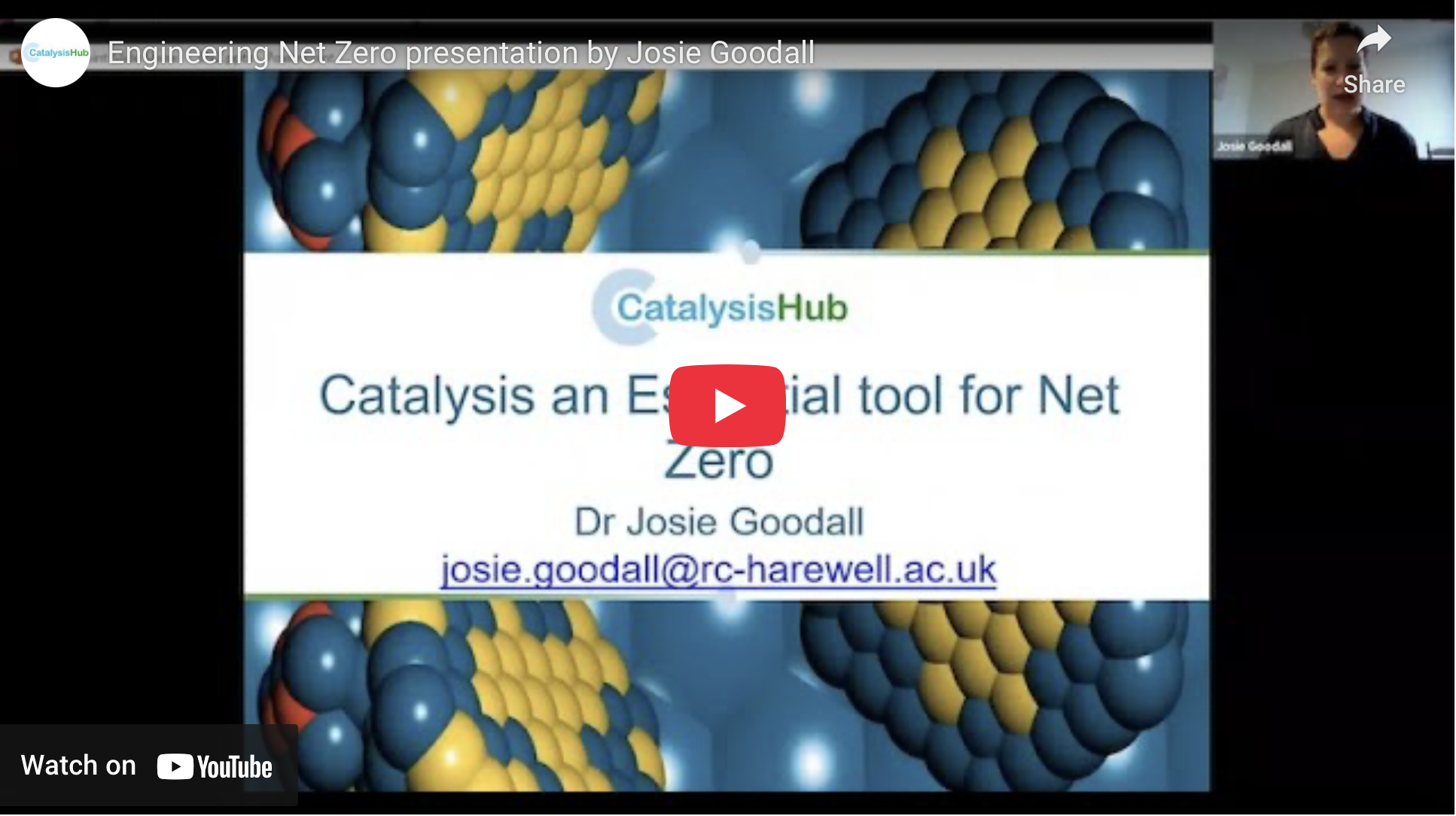 Catalysis an essential tool for net zero presentation by Dr Josie ...
